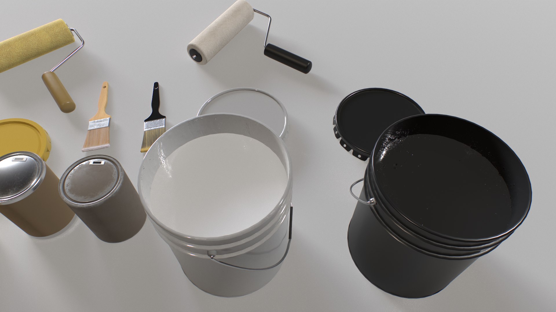 3D Paint Tools PBR - TurboSquid 1965128