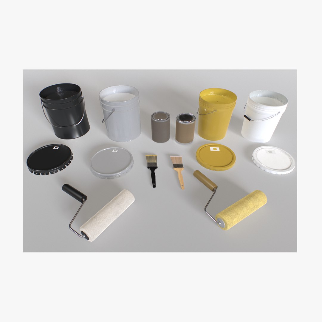 3D Paint Tools PBR - TurboSquid 1965128