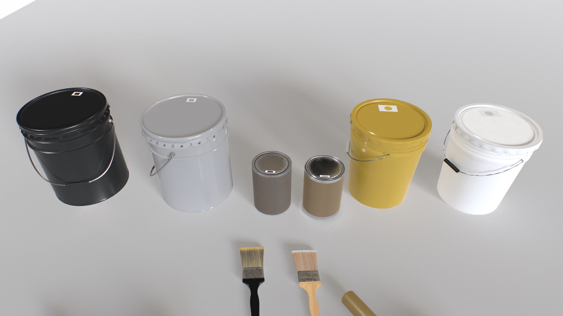 3D Paint Tools PBR - TurboSquid 1965128