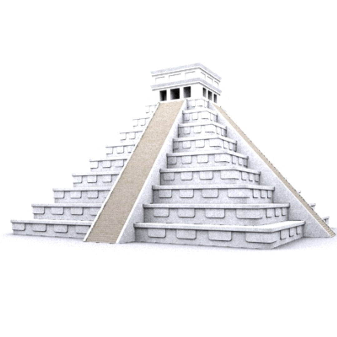 3d El Castillo Pyramid