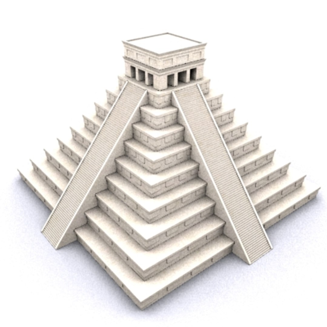 3d El Castillo Pyramid