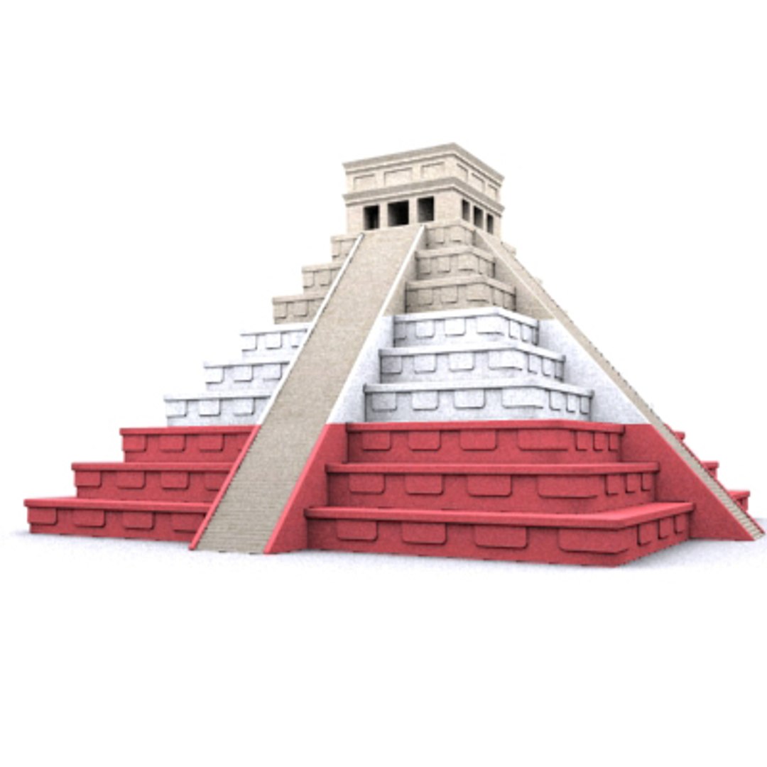 3d El Castillo Pyramid