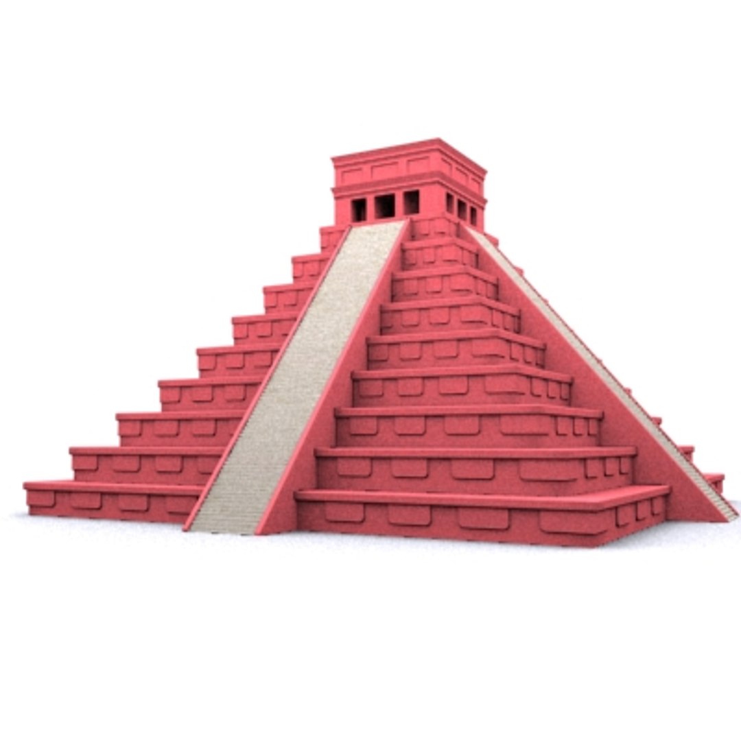 3d El Castillo Pyramid