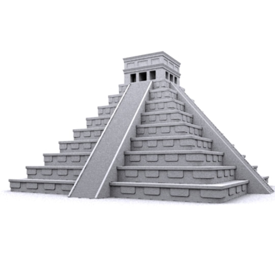 3d El Castillo Pyramid