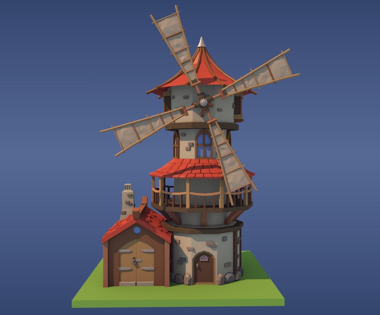 Windmill Games 3d Model