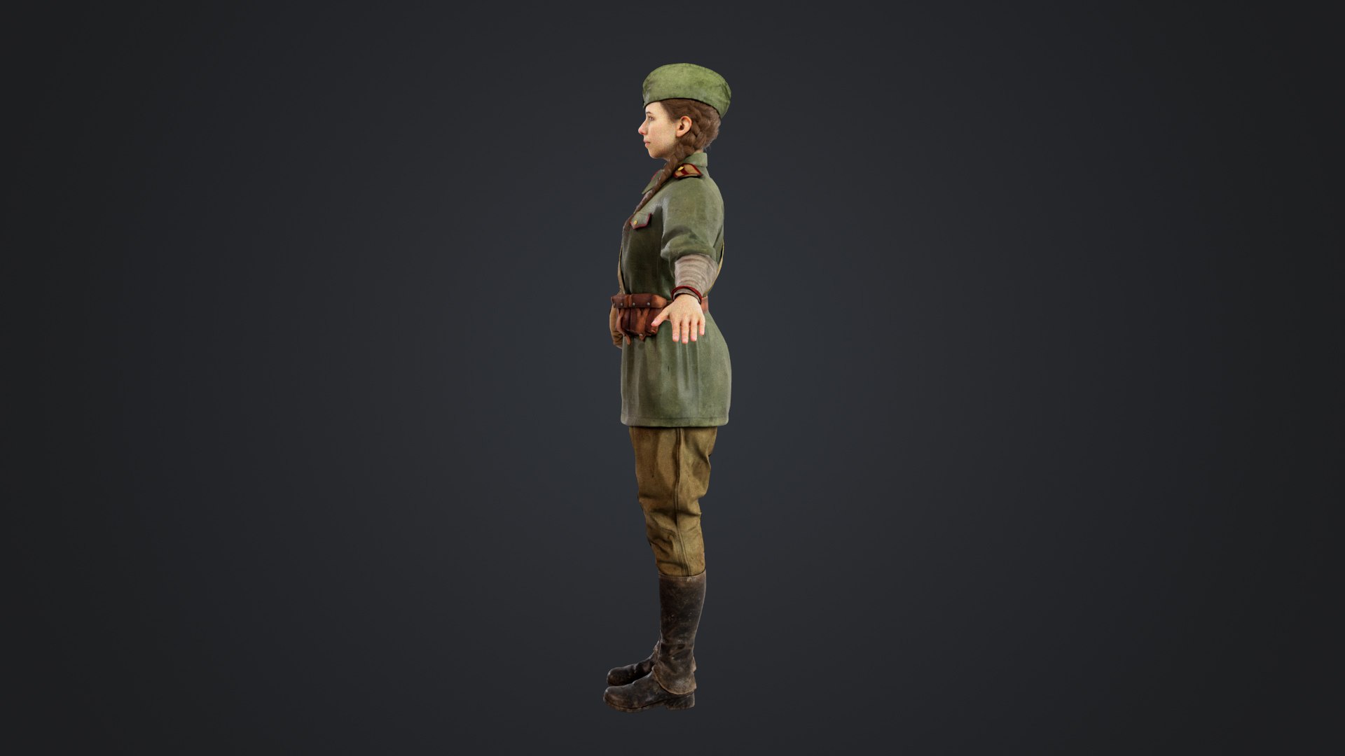 Soviet Female Soldiers 3D - TurboSquid 2330022