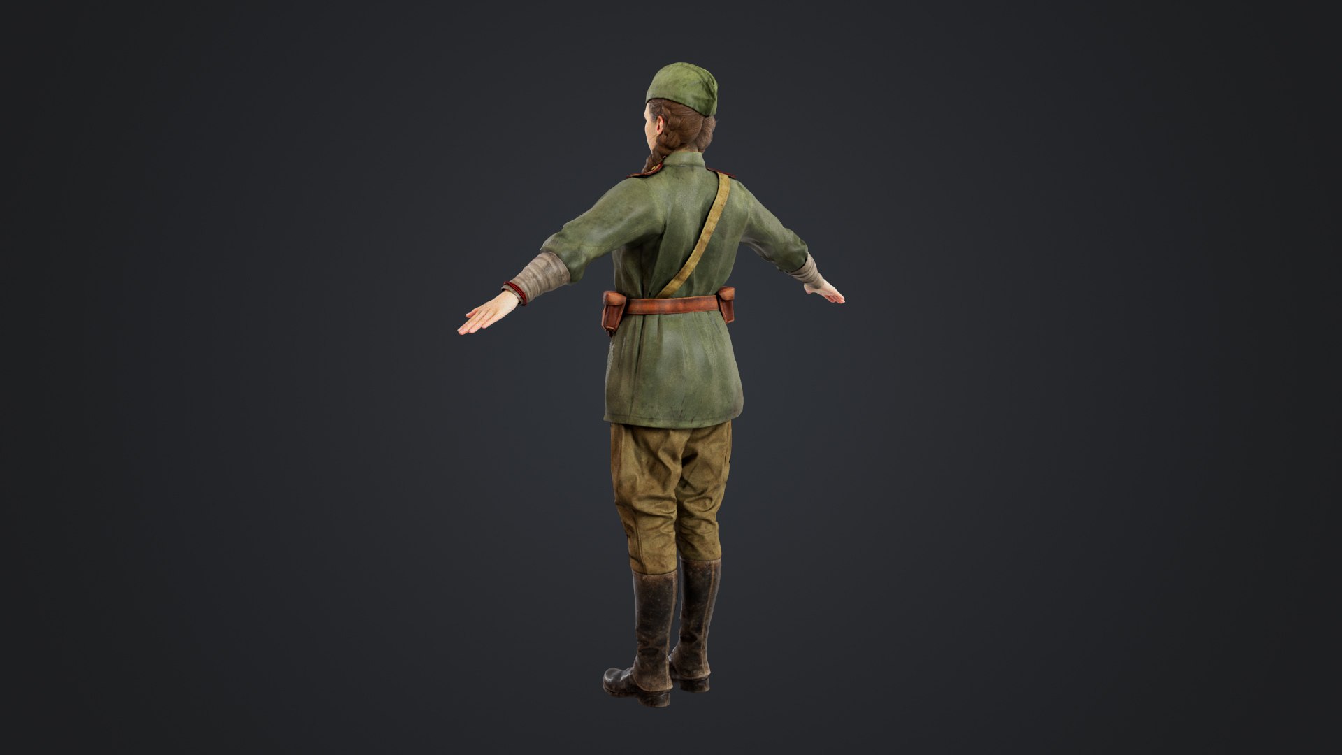 Soviet Female Soldiers 3D - TurboSquid 2330022