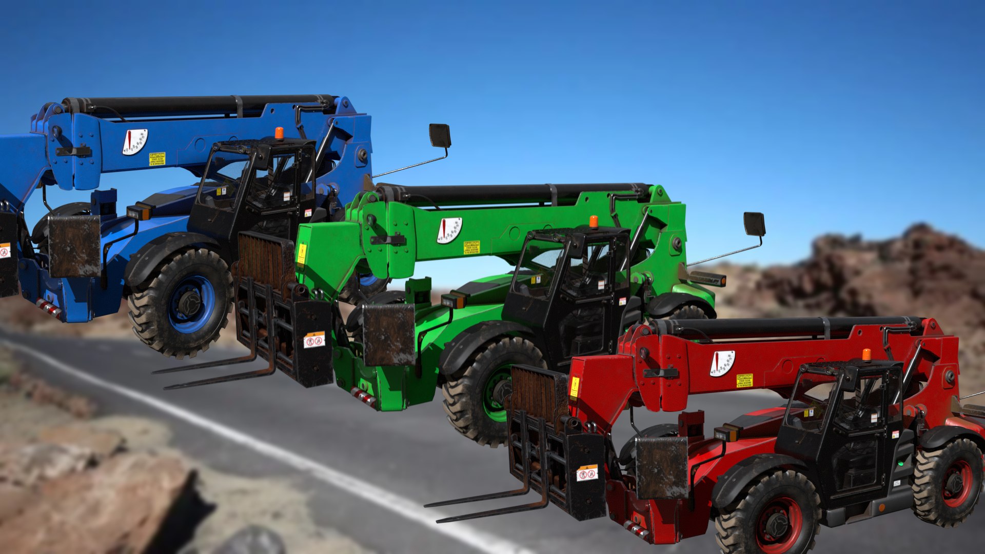 Telehandler Model - TurboSquid 2420718