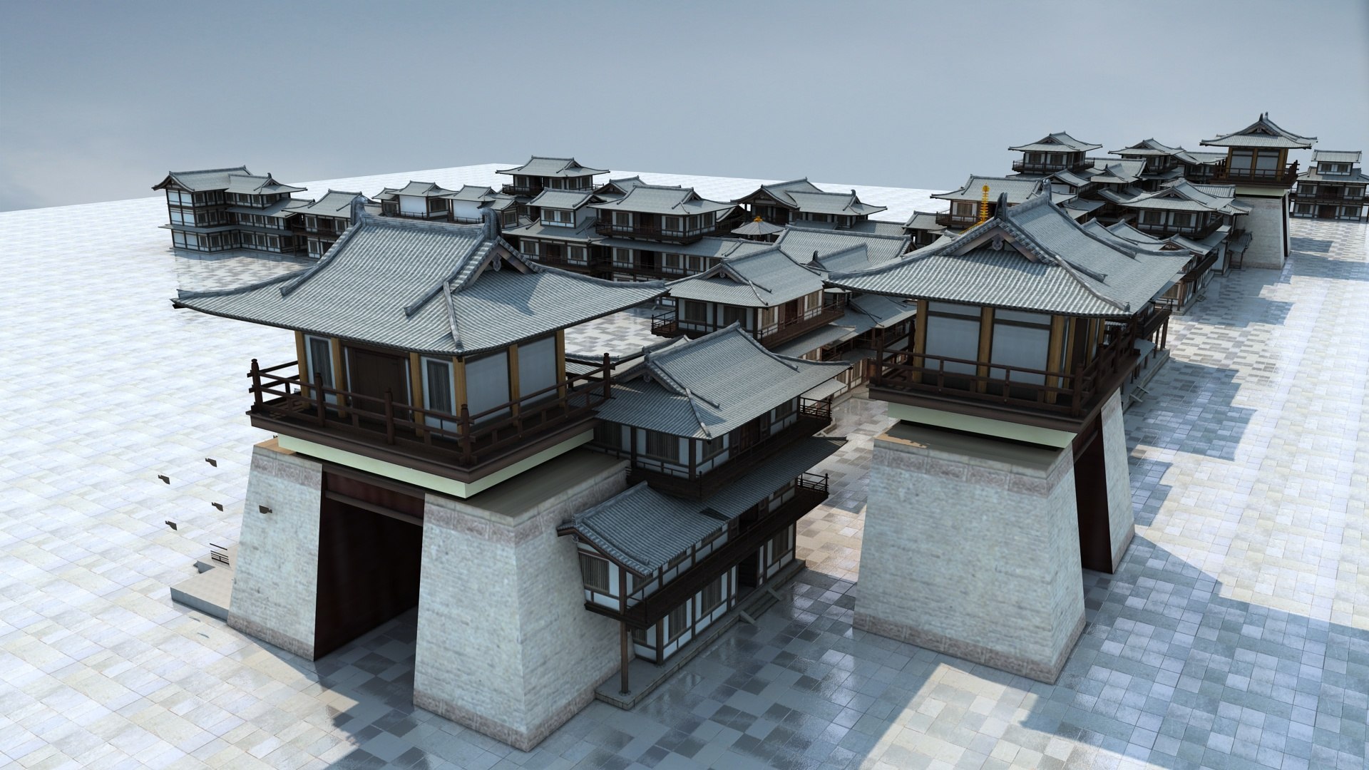 3D Japan Japanese Street - TurboSquid 1671538