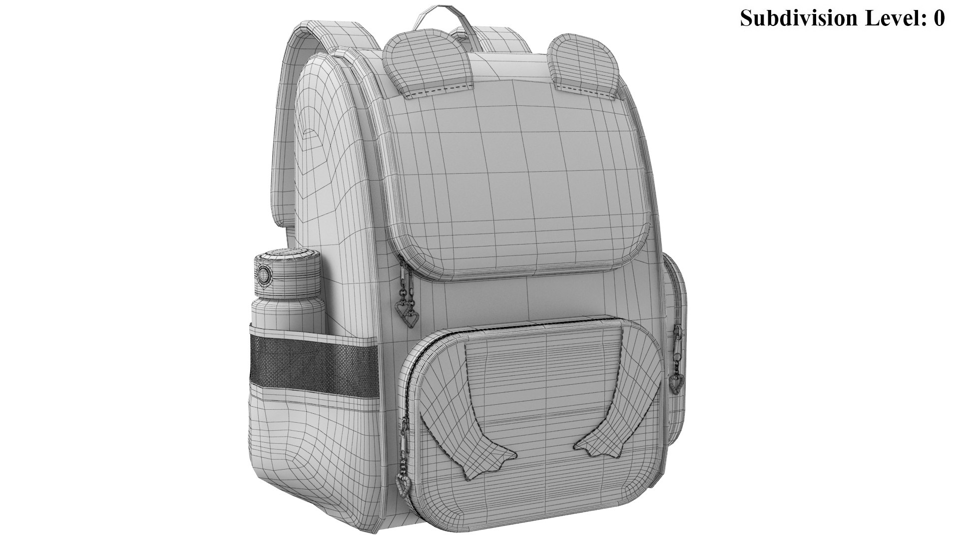 3D Model Frog School Backpack Bag - TurboSquid 1835885