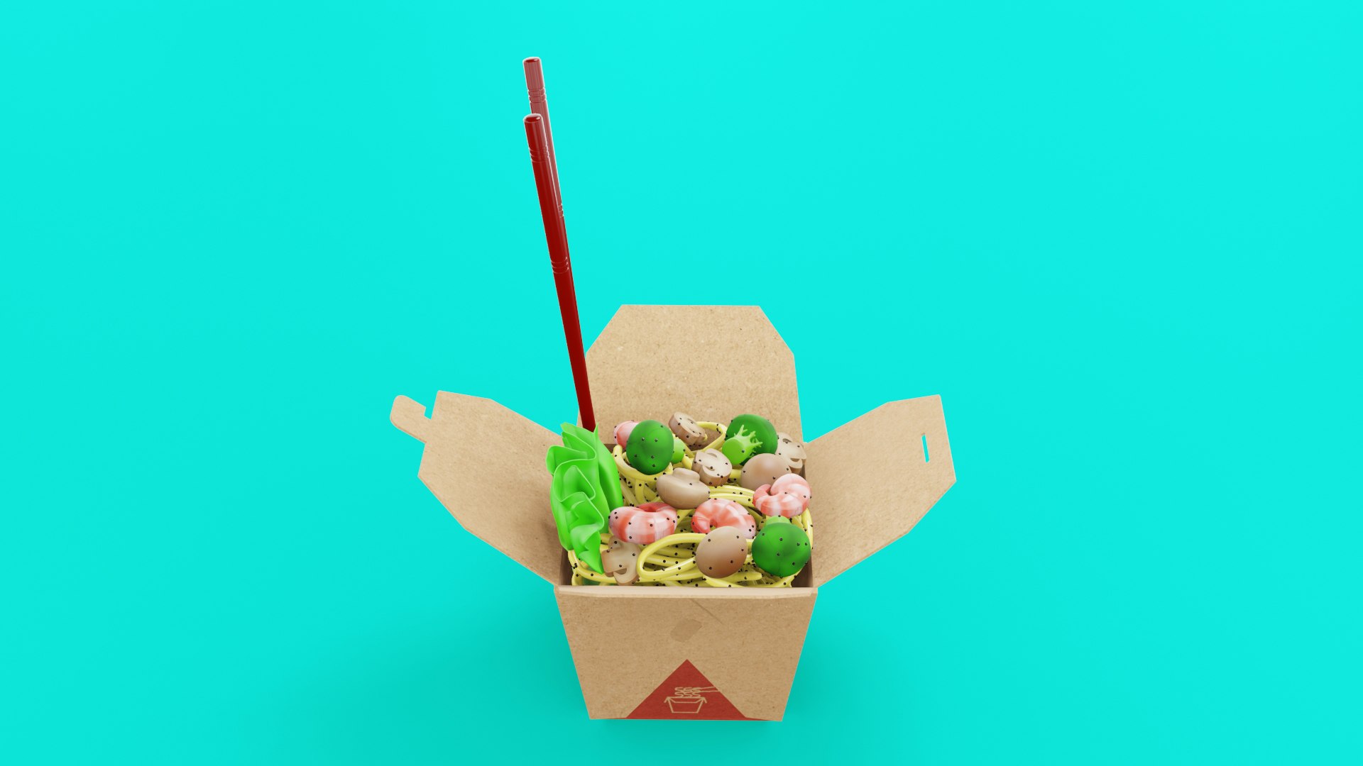Noodle Box 3D Model - TurboSquid 2009124