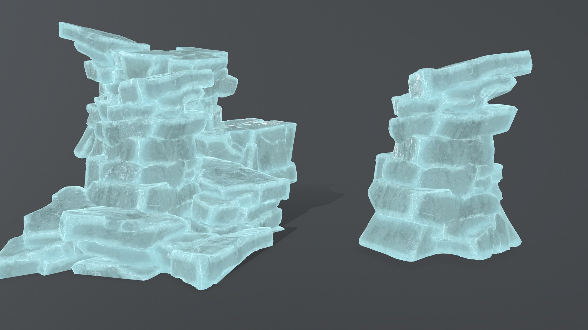 Iceberg Set 3D Model - TurboSquid 1843886