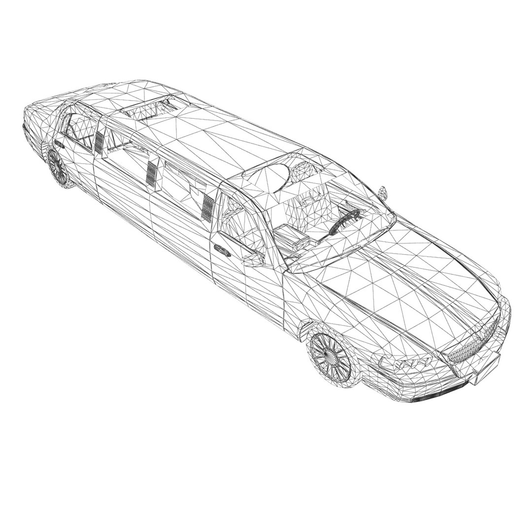 Town Car Limo 3d Max