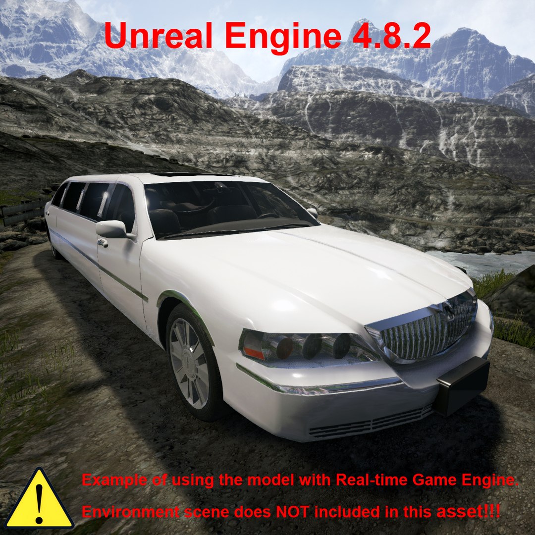 Town Car Limo 3d Max