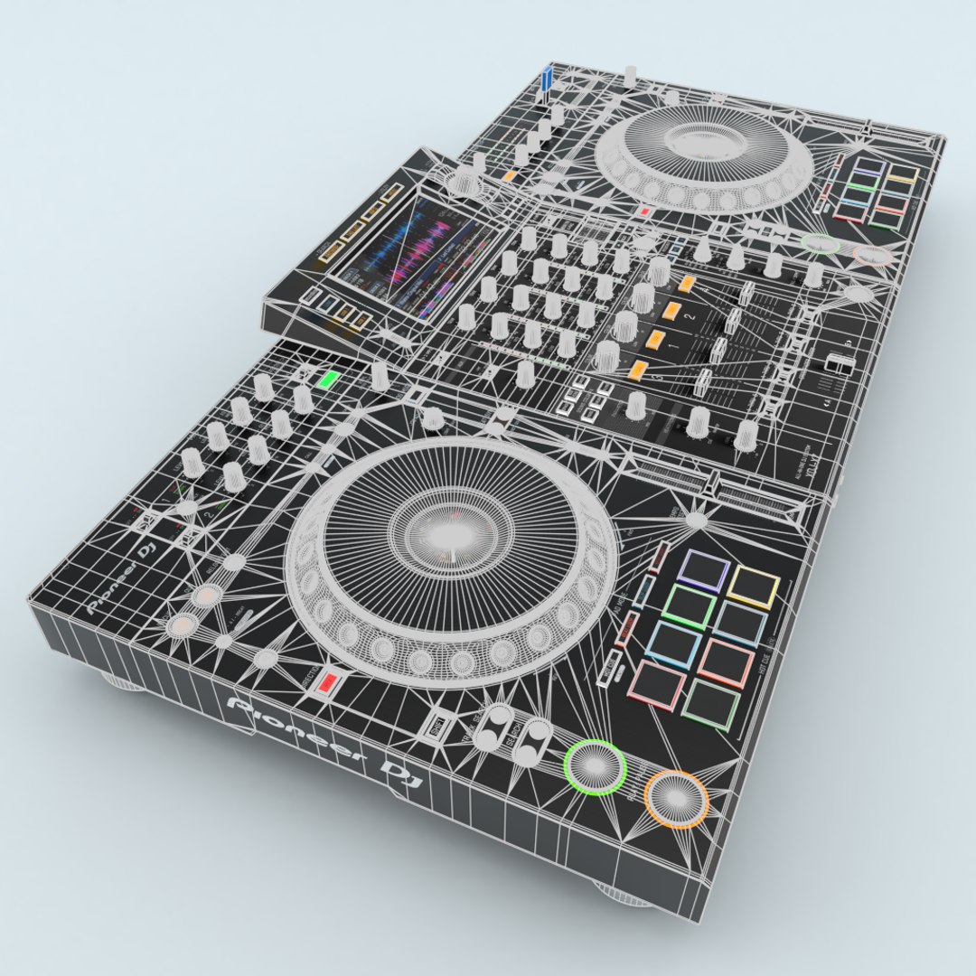 3D Model Professional DJ System Black Pioneer XDJ-XZ - TurboSquid 1736968