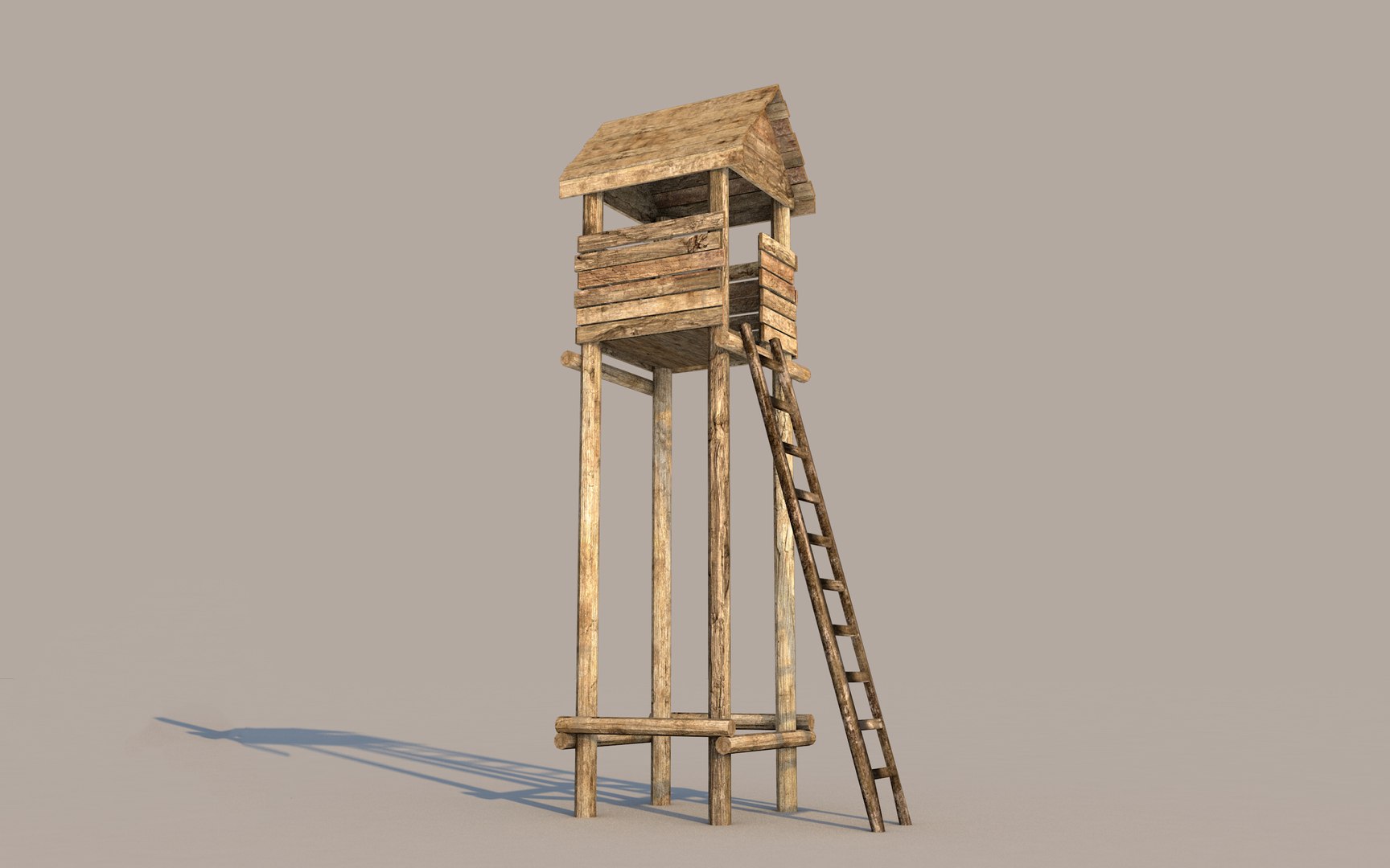 Medieval Tower Guard Lookout 3D Model - TurboSquid 1512761