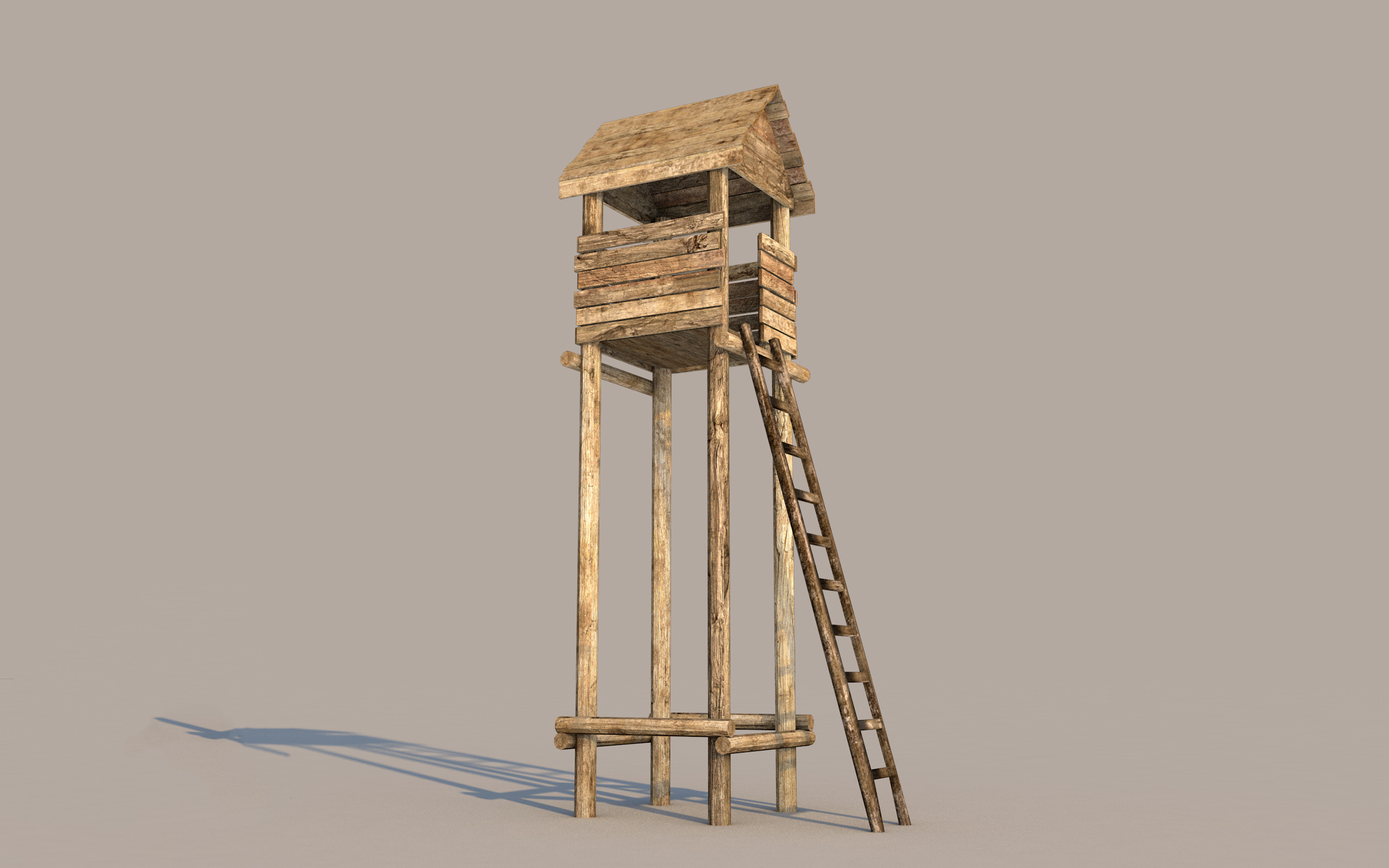 Medieval tower guard lookout 3D model - TurboSquid 1512761
