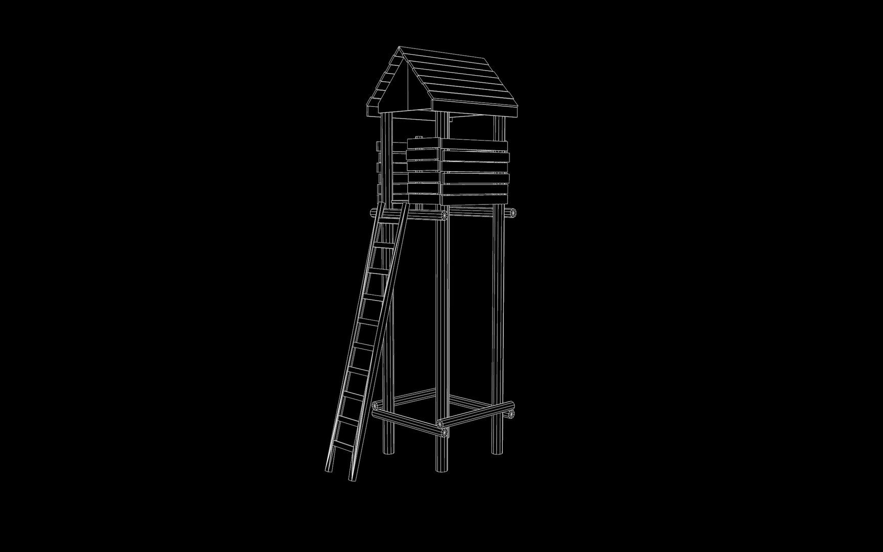 Medieval Tower Guard Lookout 3D Model - TurboSquid 1512761