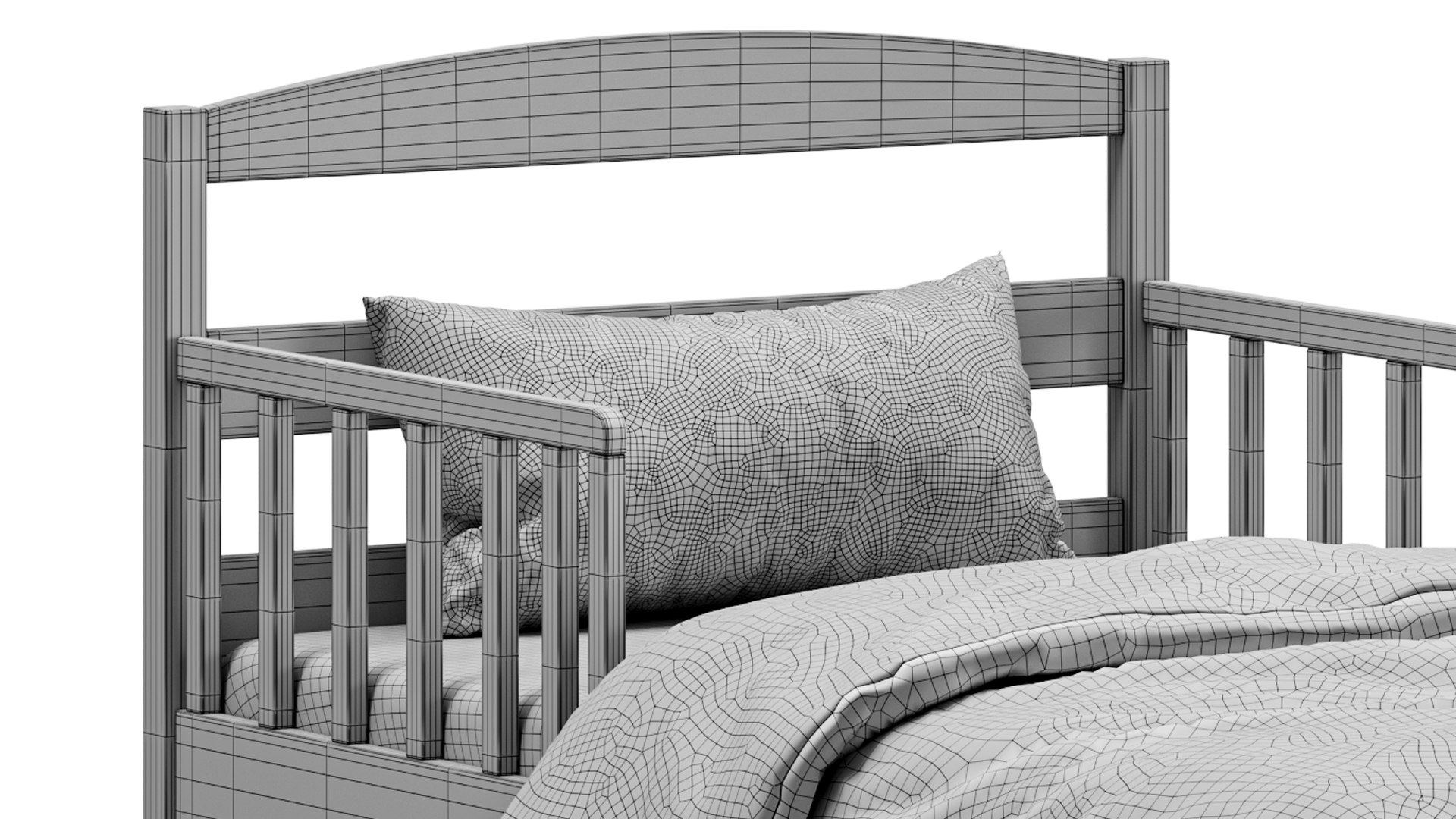 Baby Cot Baby Relax Jackson Kids 3D Model - TurboSquid 2276429