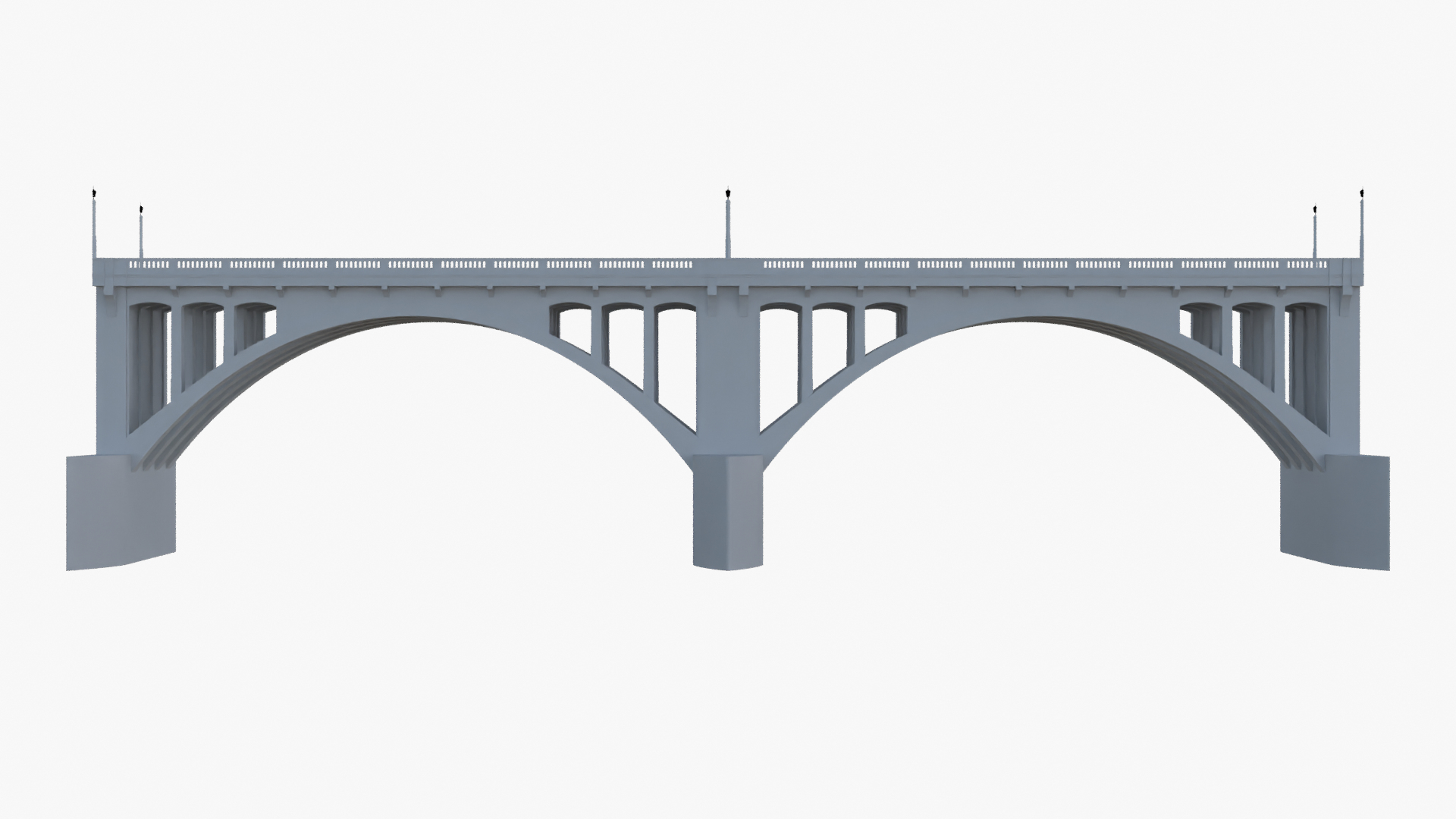 Concrete bridge 3D model - TurboSquid 1953472
