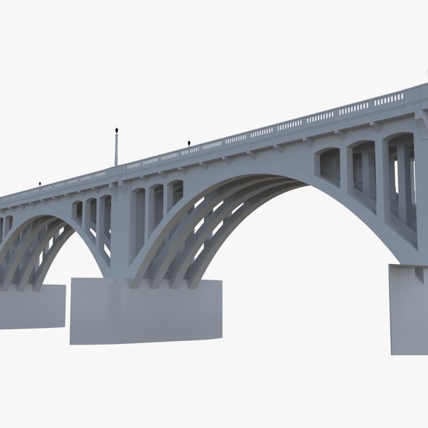 modelo 3d Puente de hormigón - TurboSquid 1953472