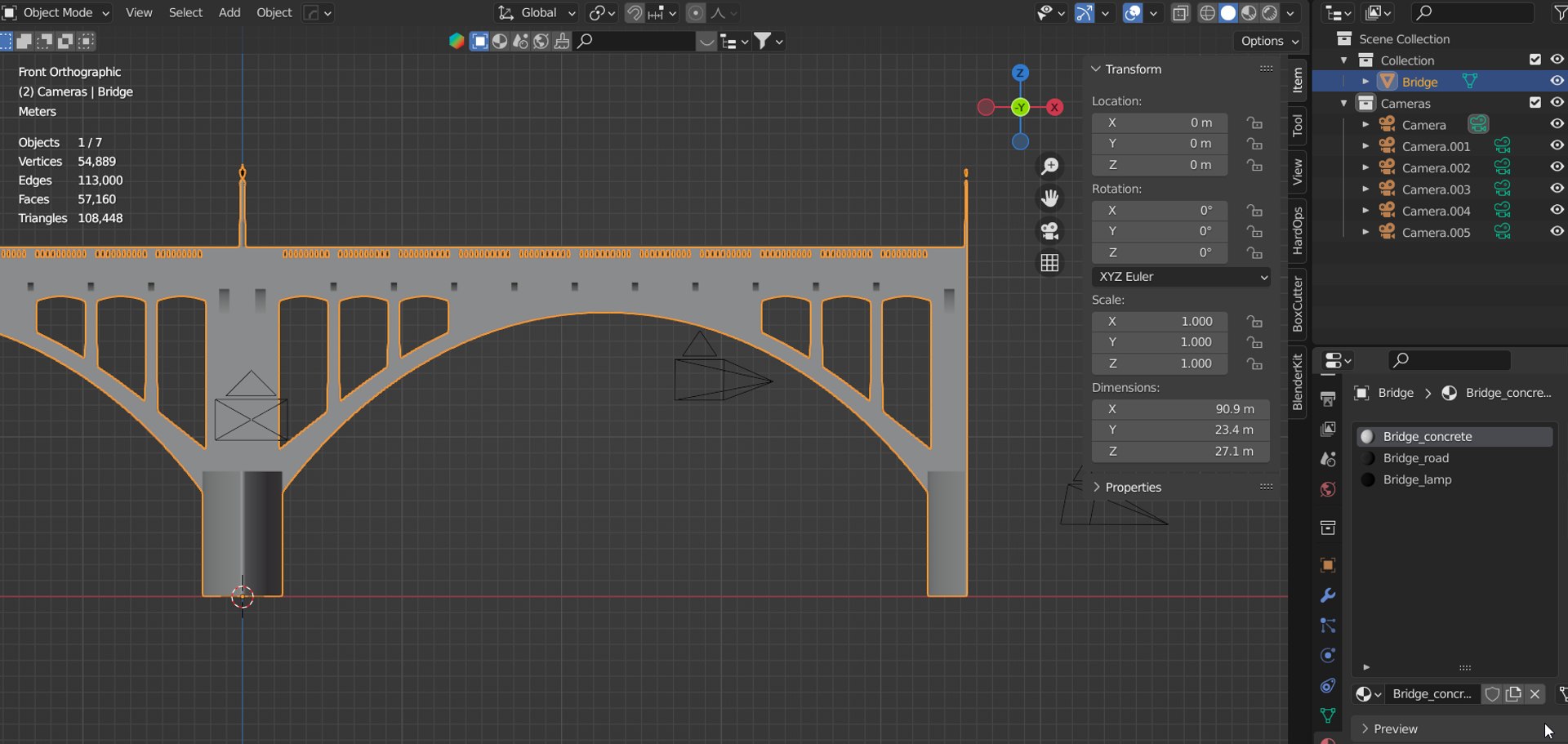 Concrete bridge 3D model - TurboSquid 1953472