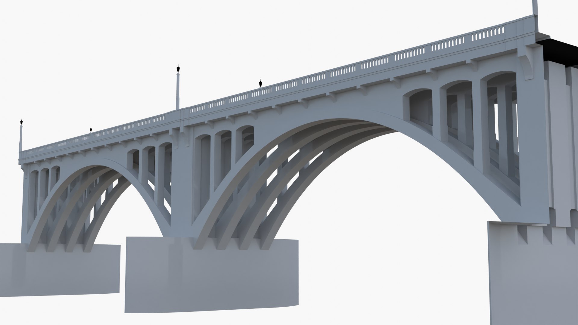 Concrete bridge 3D model - TurboSquid 1953472