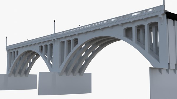Concrete bridge 3D model - TurboSquid 1953472
