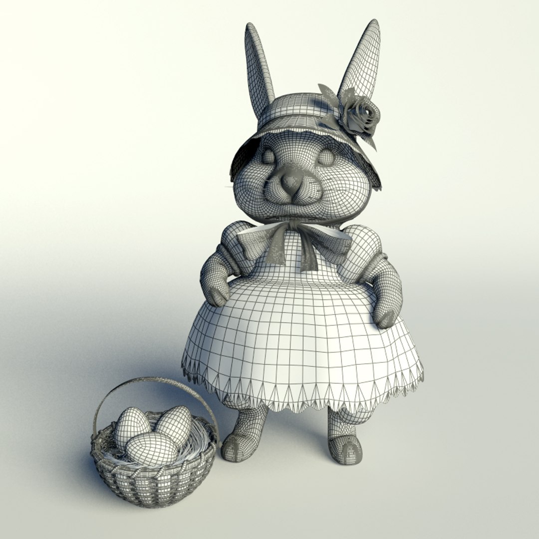 Easter Bunny 3d Model