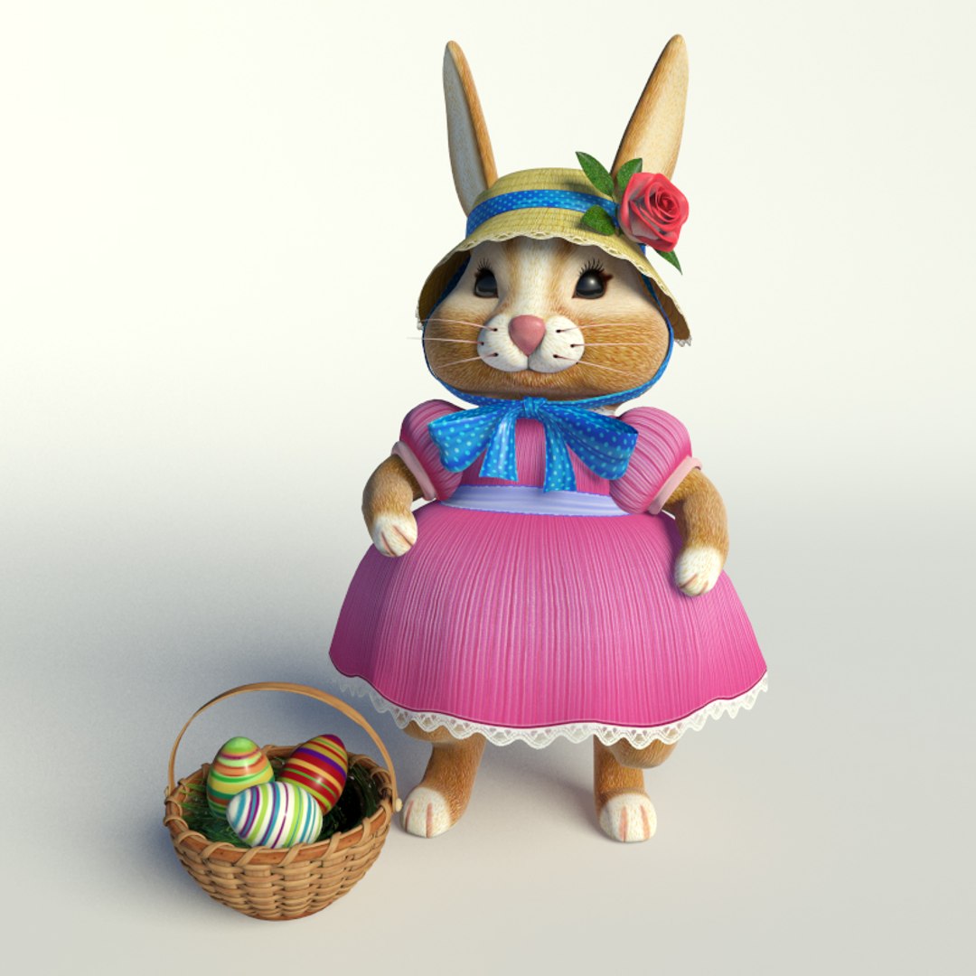 Easter Bunny 3d Model