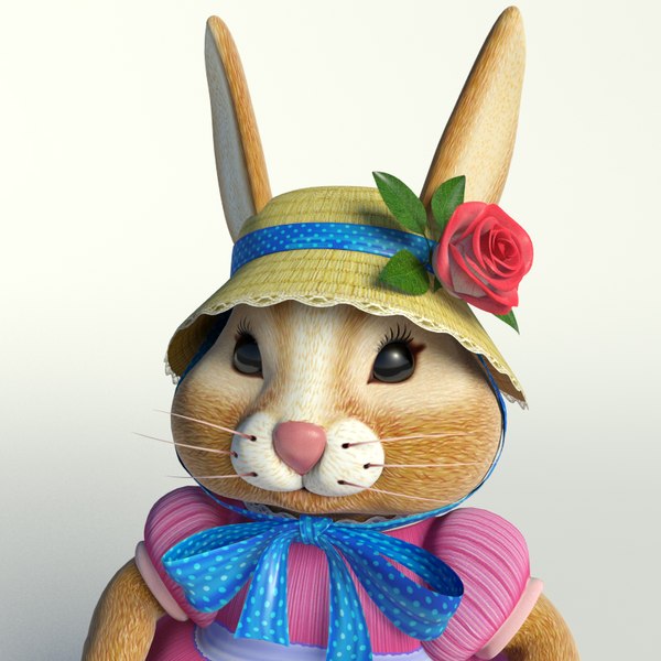 easter bunny 3d model