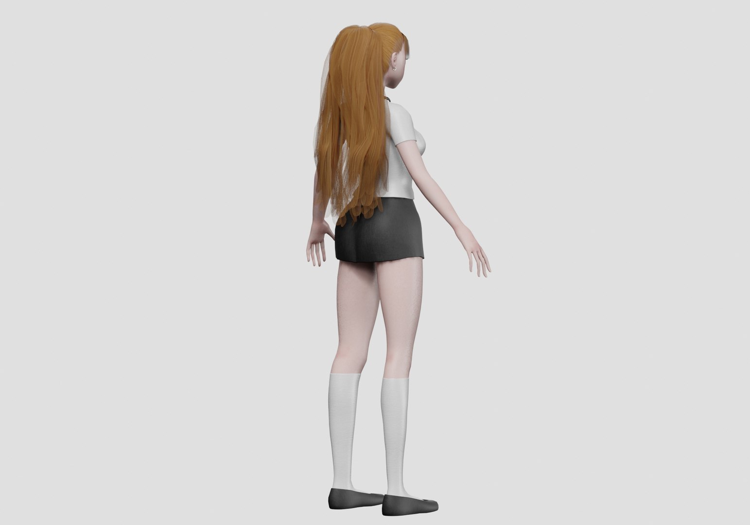 Beautiful Anime Girl V29152 3D Model - TurboSquid 2271021