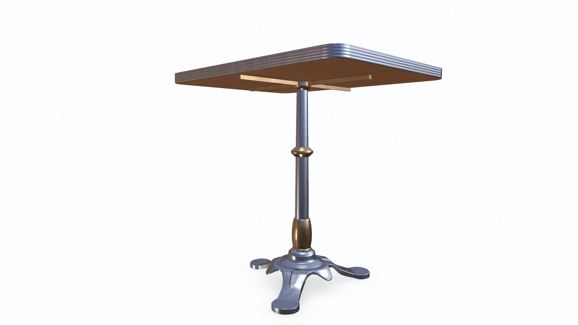 Old Retro Vintage Cafe Table Low-poly PBR 3D - TurboSquid 2349179