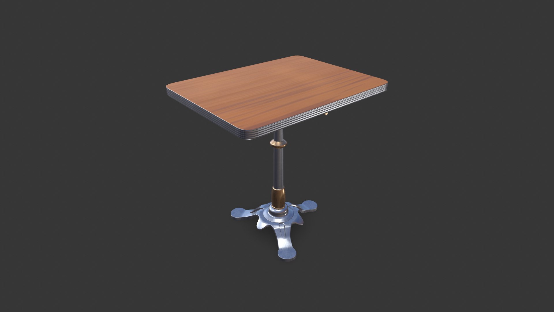 Old Retro Vintage Cafe Table Low-poly PBR 3D - TurboSquid 2349179
