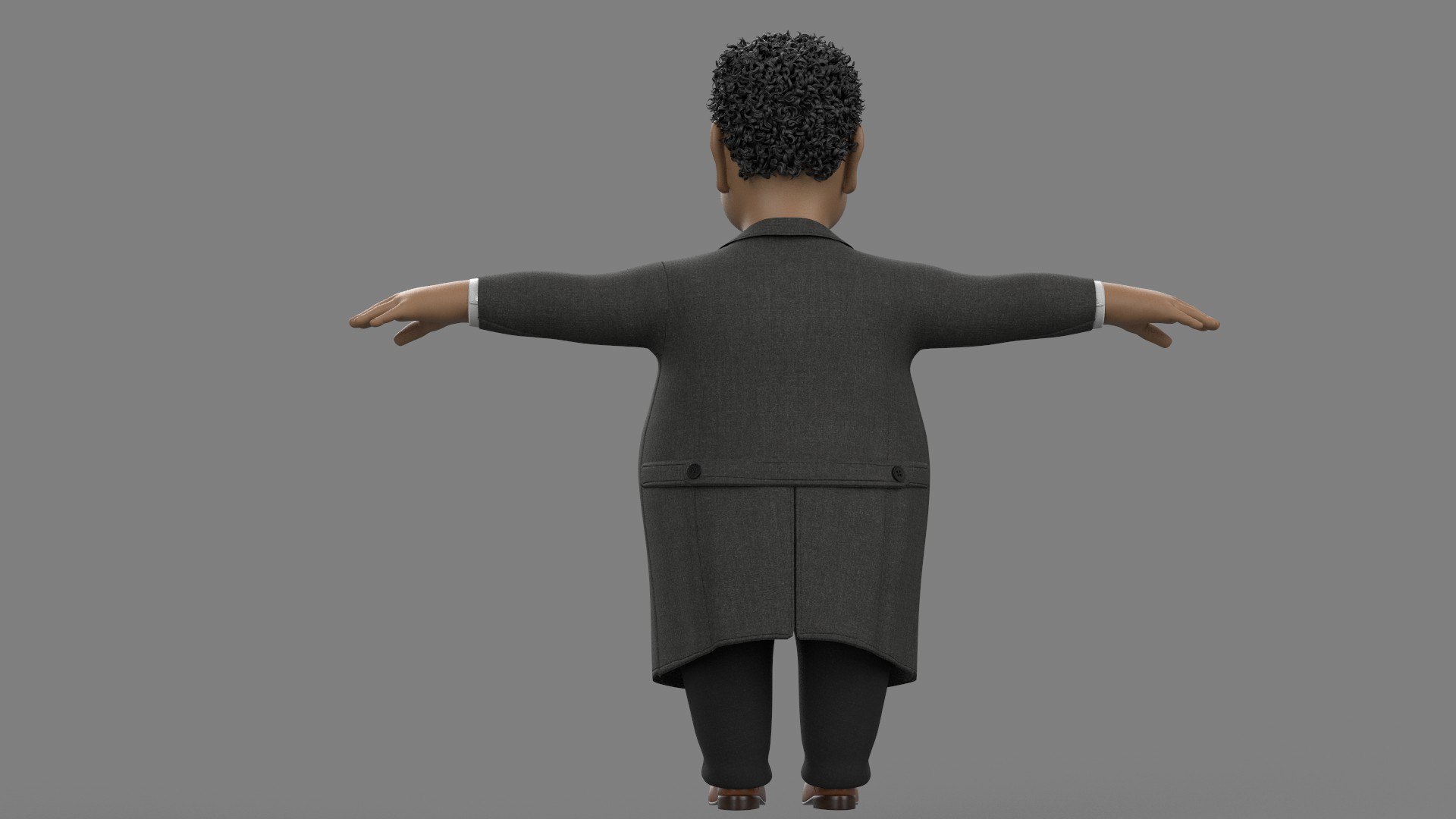 Cartoon Character DETECTIVE Without Rig 3D - TurboSquid 2274531