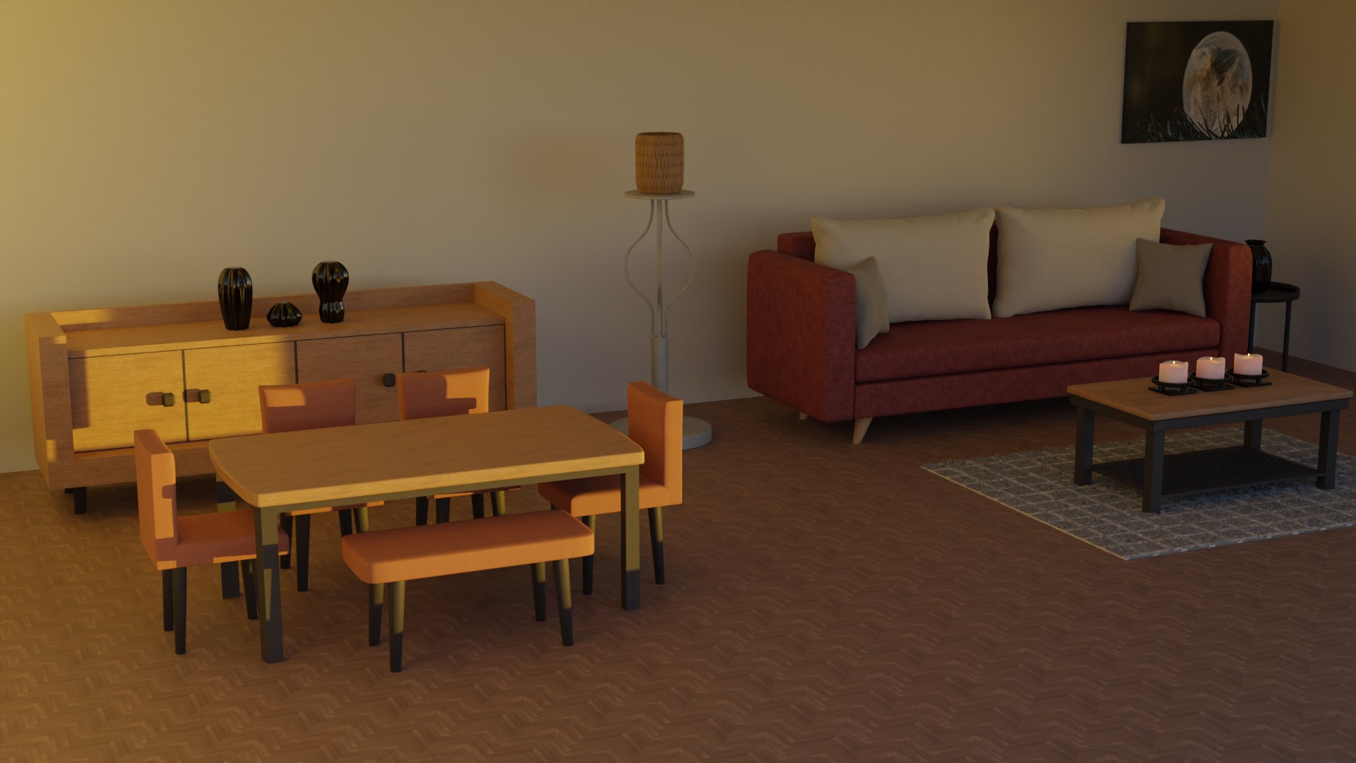 modelo 3d Simple Living Room Interior - TurboSquid 1978074