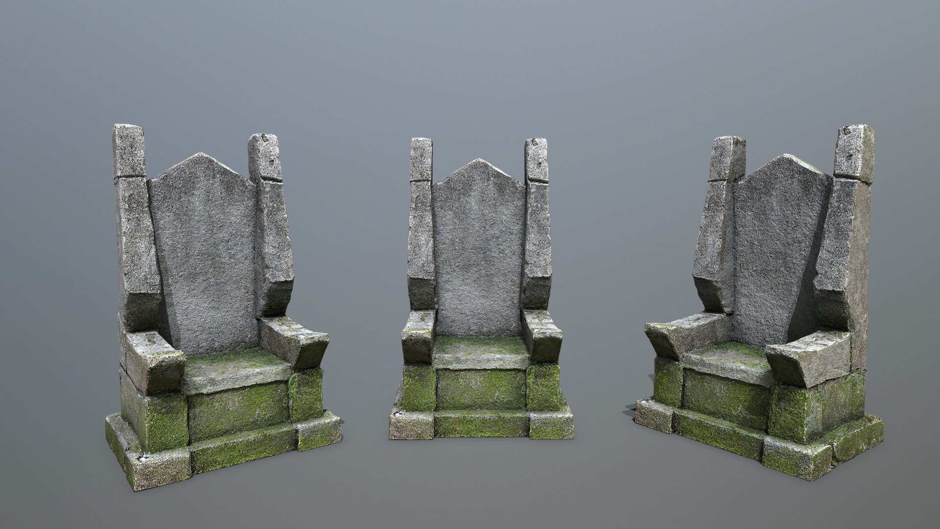 3D Stone Throne Model - TurboSquid 2260123