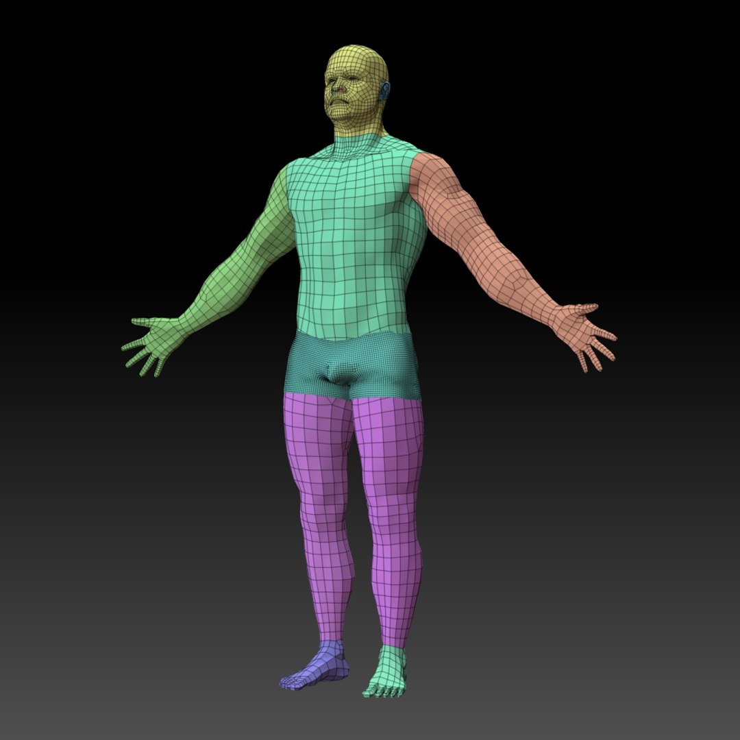 3D Male Body Model - TurboSquid 1474966