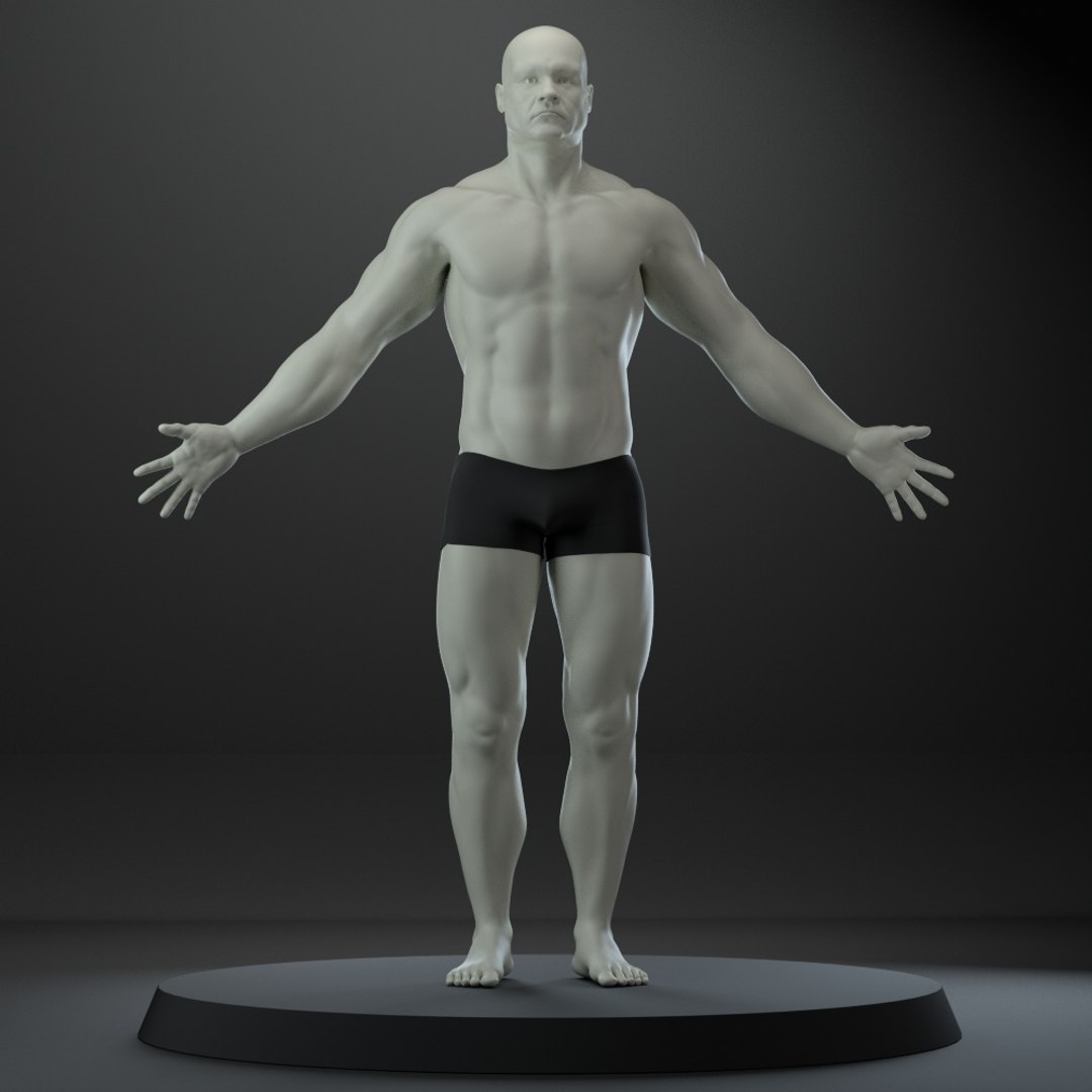 3D Male Body Model - TurboSquid 1474966