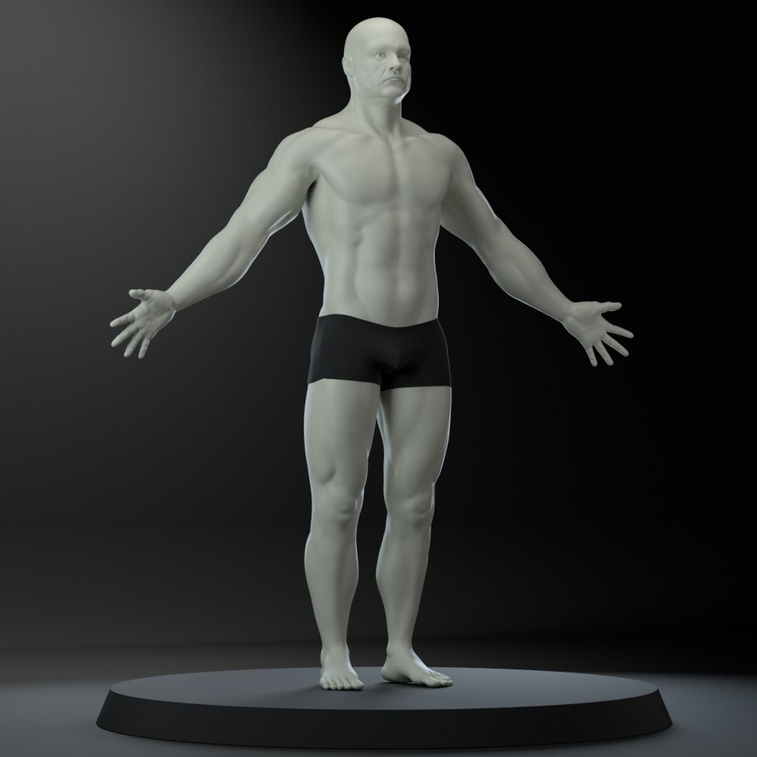 3D male body model - TurboSquid 1474966