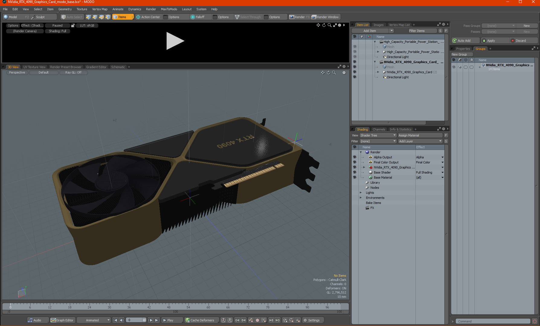 NVidia RTX 4090 Graphics Card model - TurboSquid 1994216