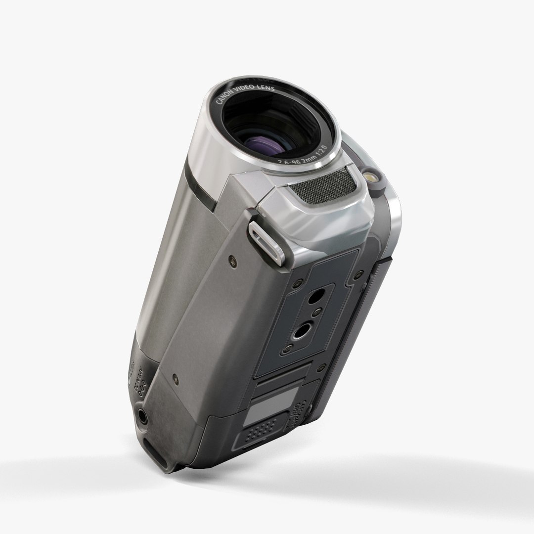 Low-poly Canon Fs400 Silver 3d Model