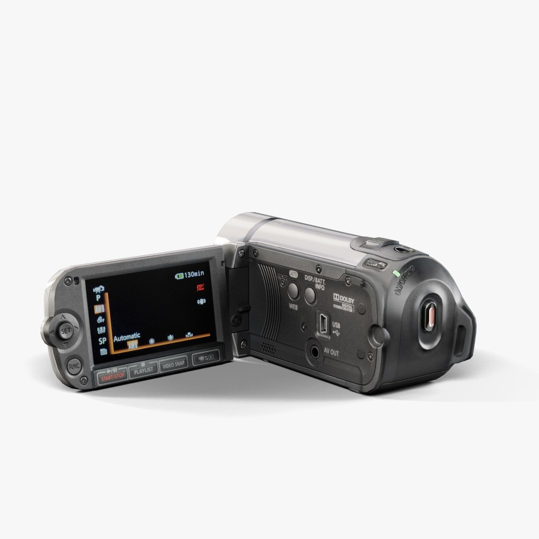 Low-poly Canon Fs400 Silver 3d Model