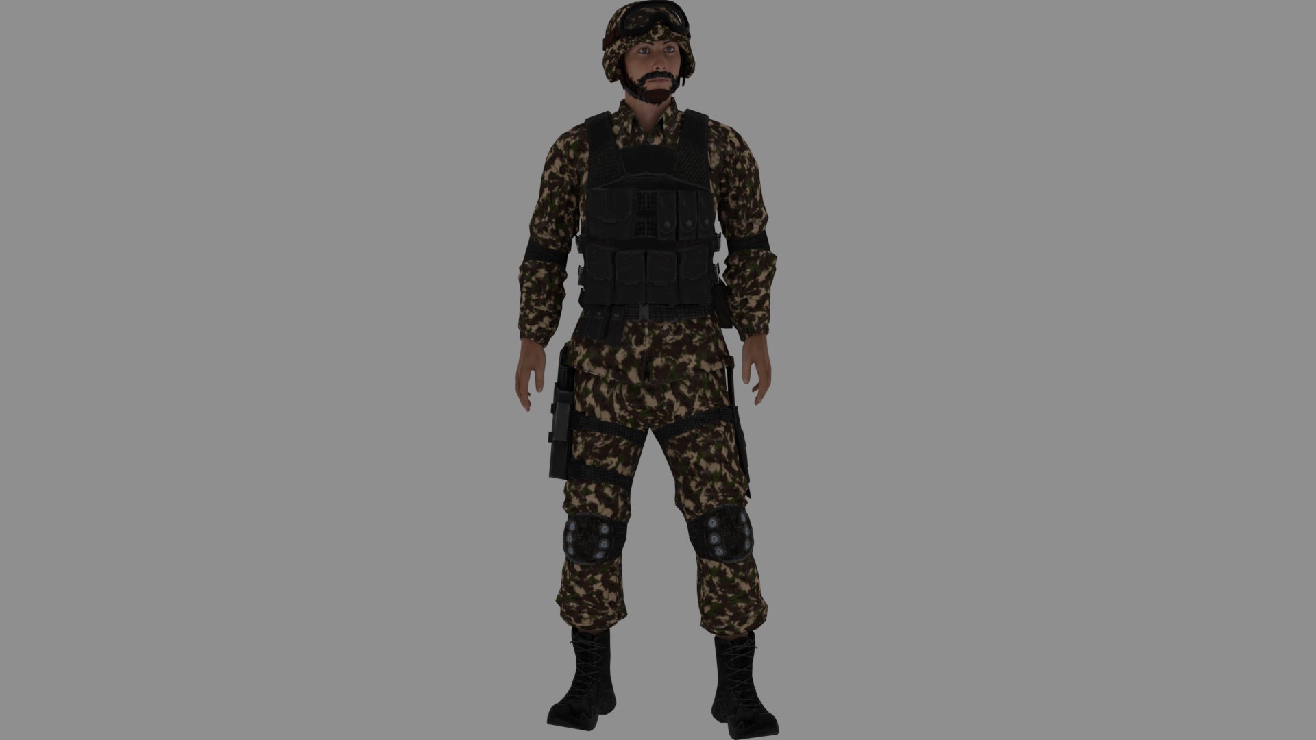 3D Soldier Rigged Model - TurboSquid 1675345