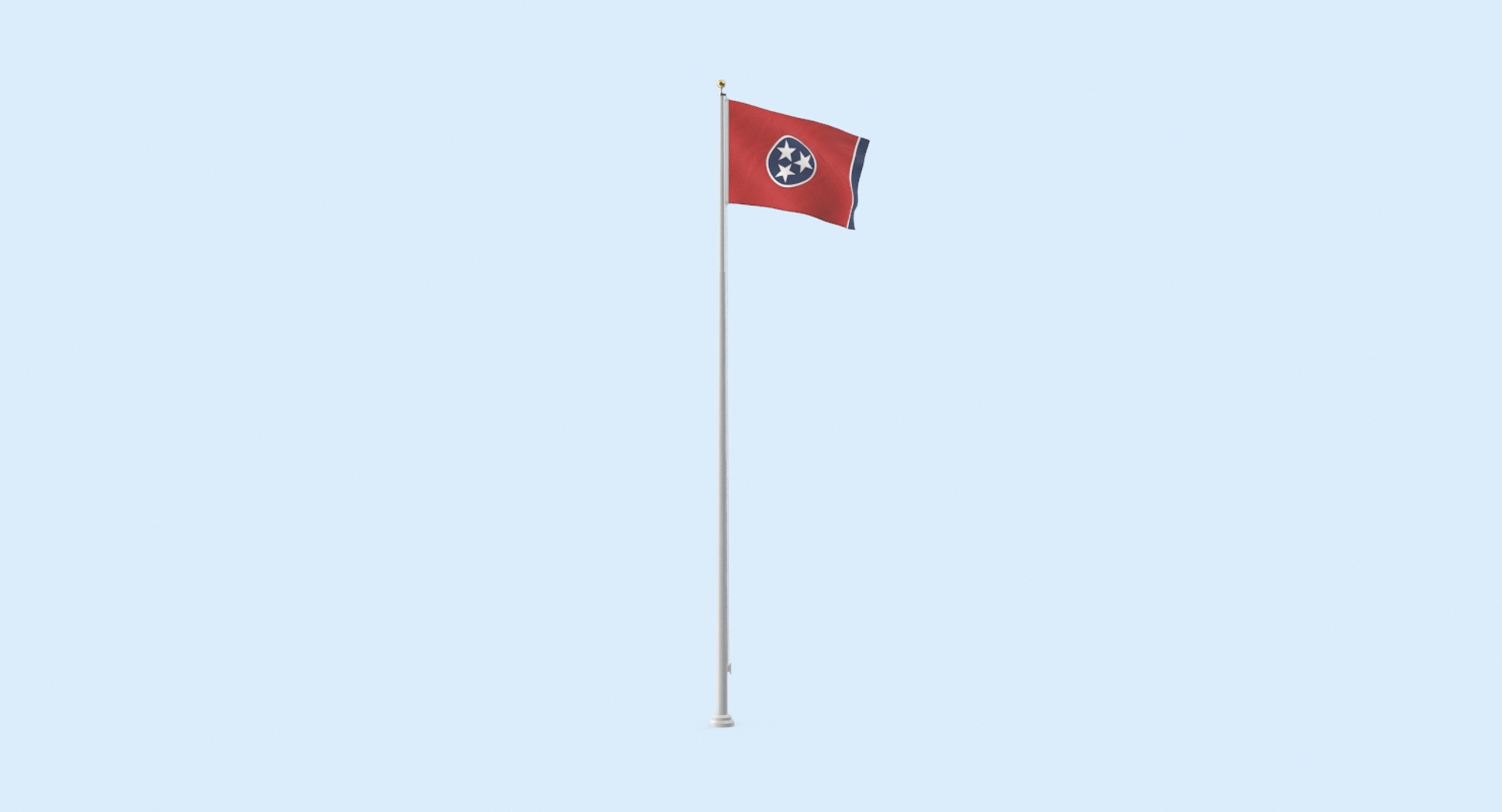 3d model of state-flags---tennessee