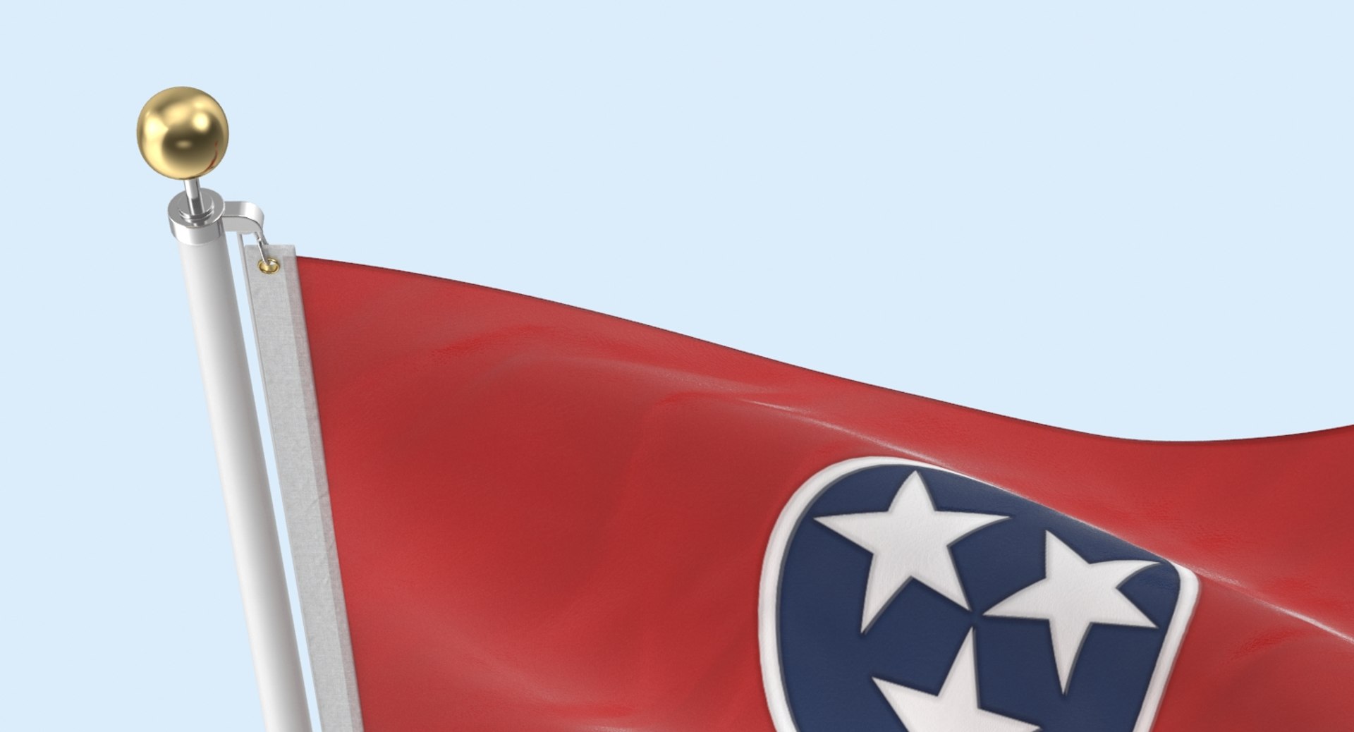 3d model of state-flags---tennessee