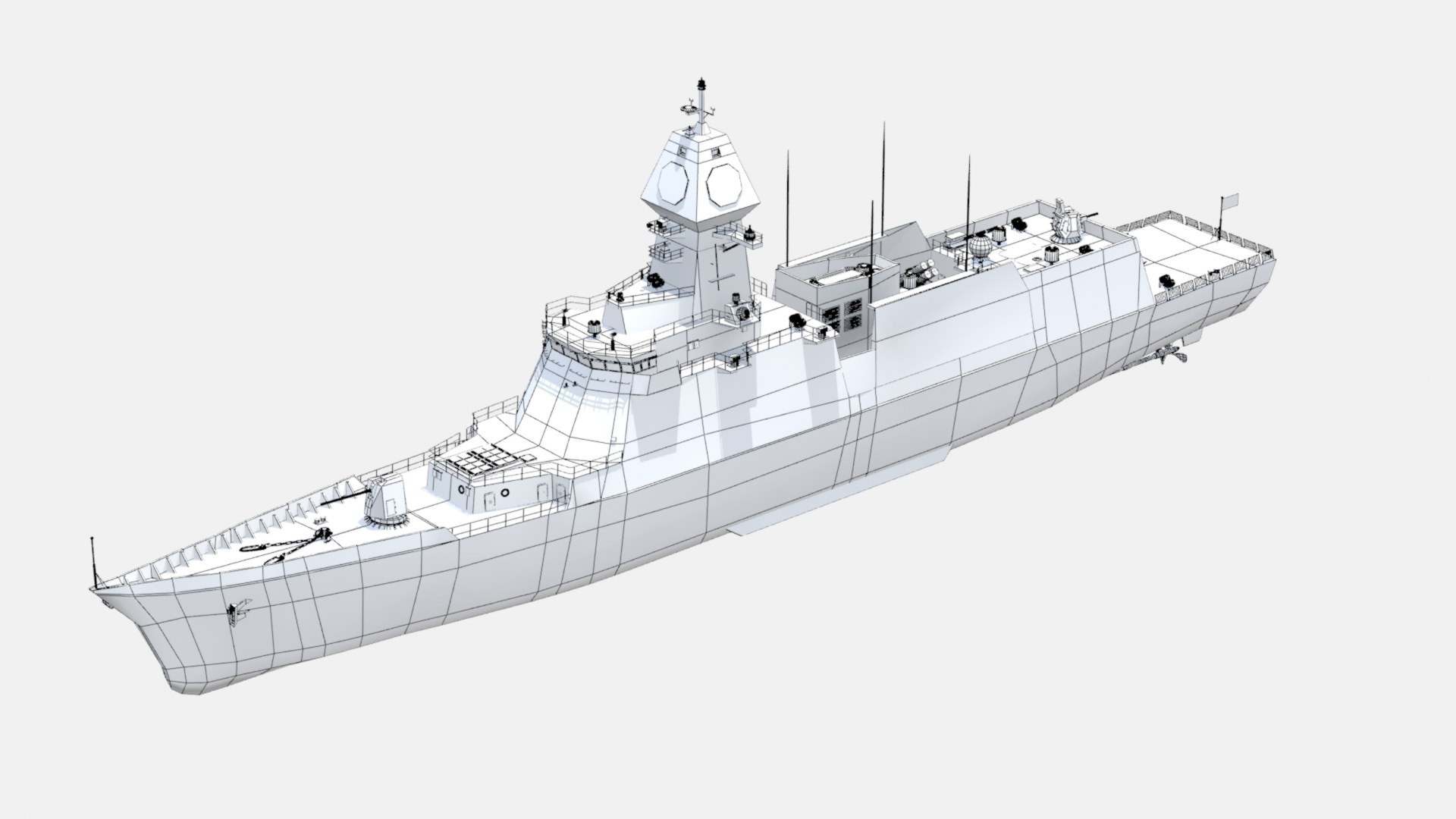 ROKS Chungnam FFG828 Frigate 3D Model - TurboSquid 2098933