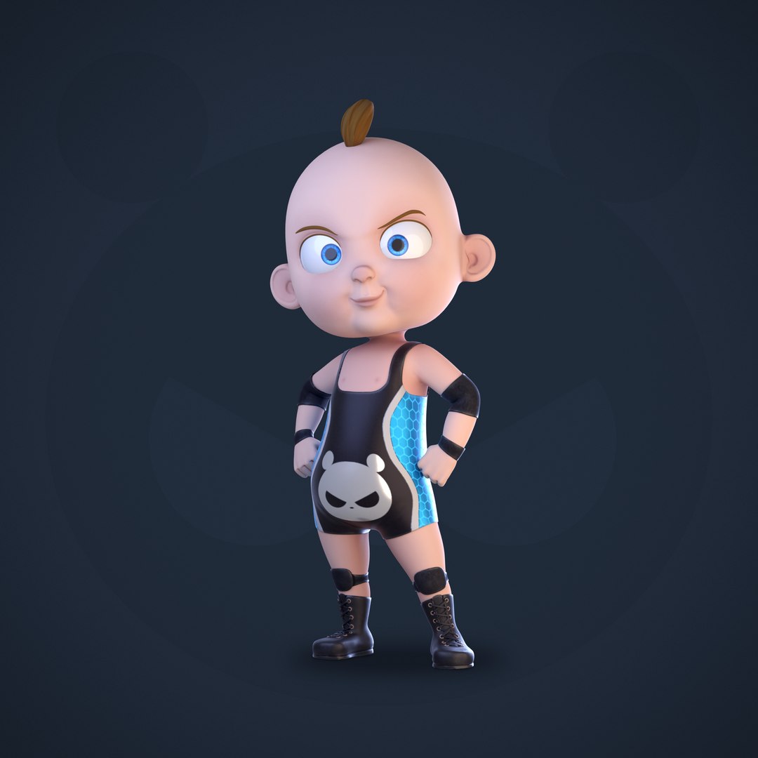 Baby Wrestler Model - TurboSquid 2010462