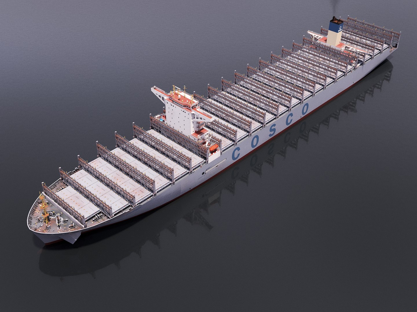 Cosco Container Ship 3D Model - TurboSquid 1970145
