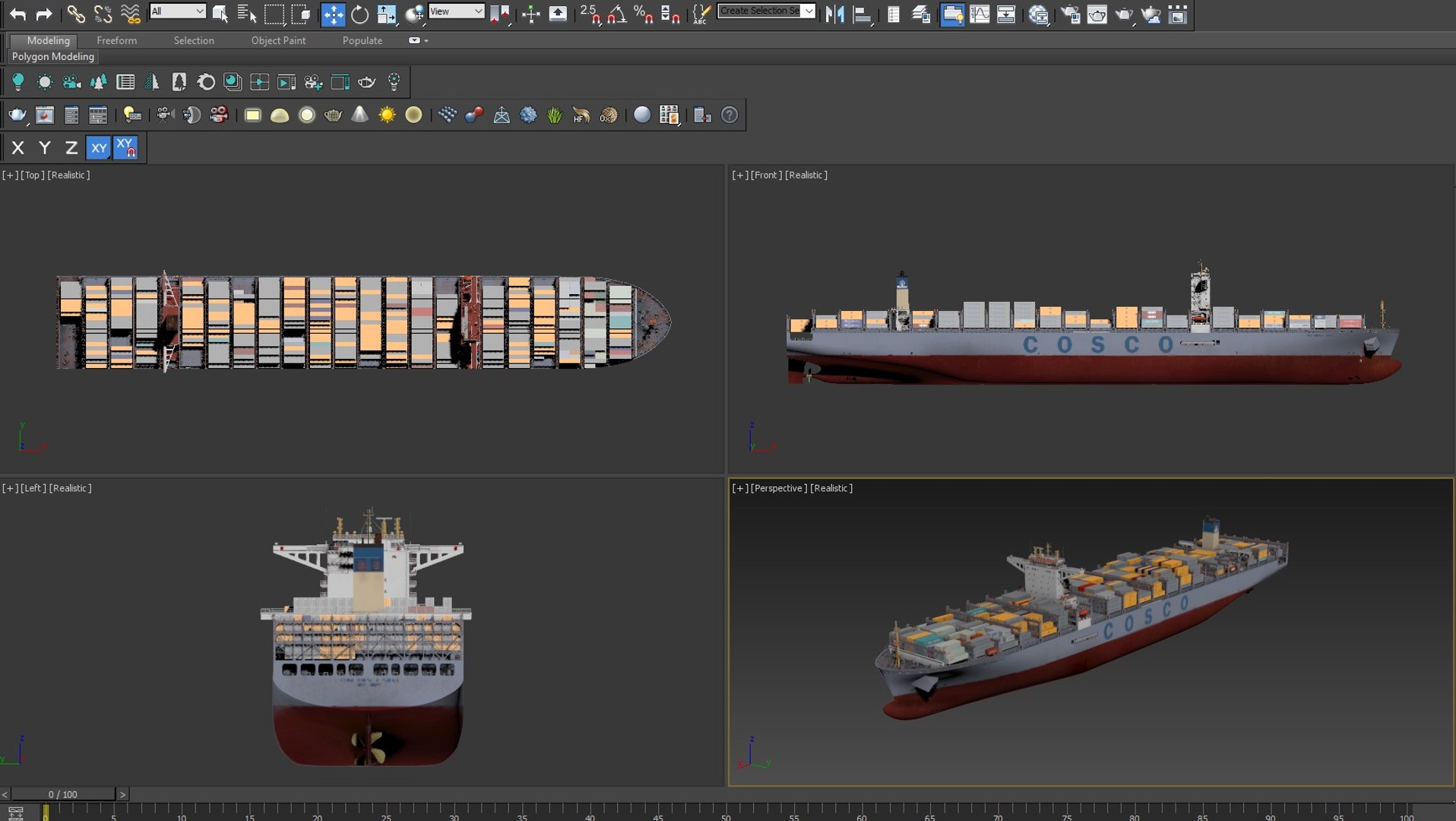 Cosco Container Ship 3D Model - TurboSquid 1970145